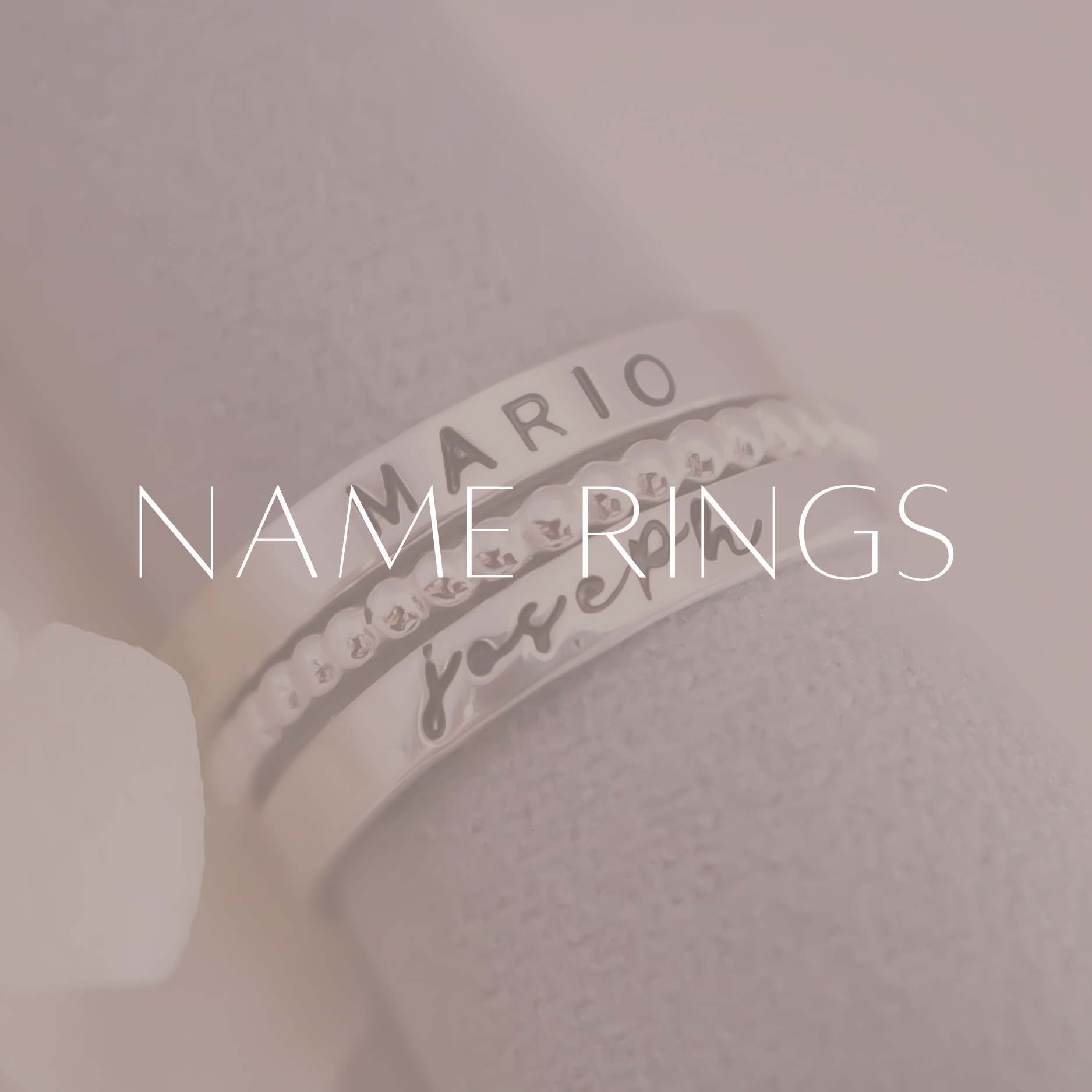 Personalized Name Rings | Gold and Silver Personalized Rings for Mom ...